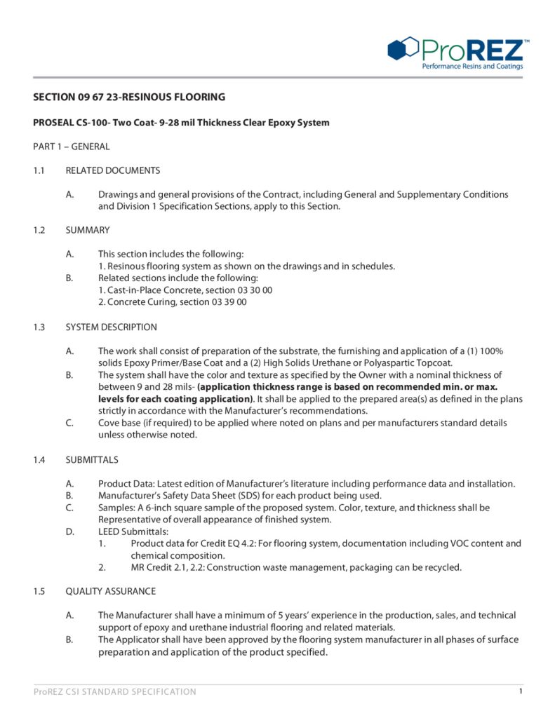 Installers - ProREZ Coatings