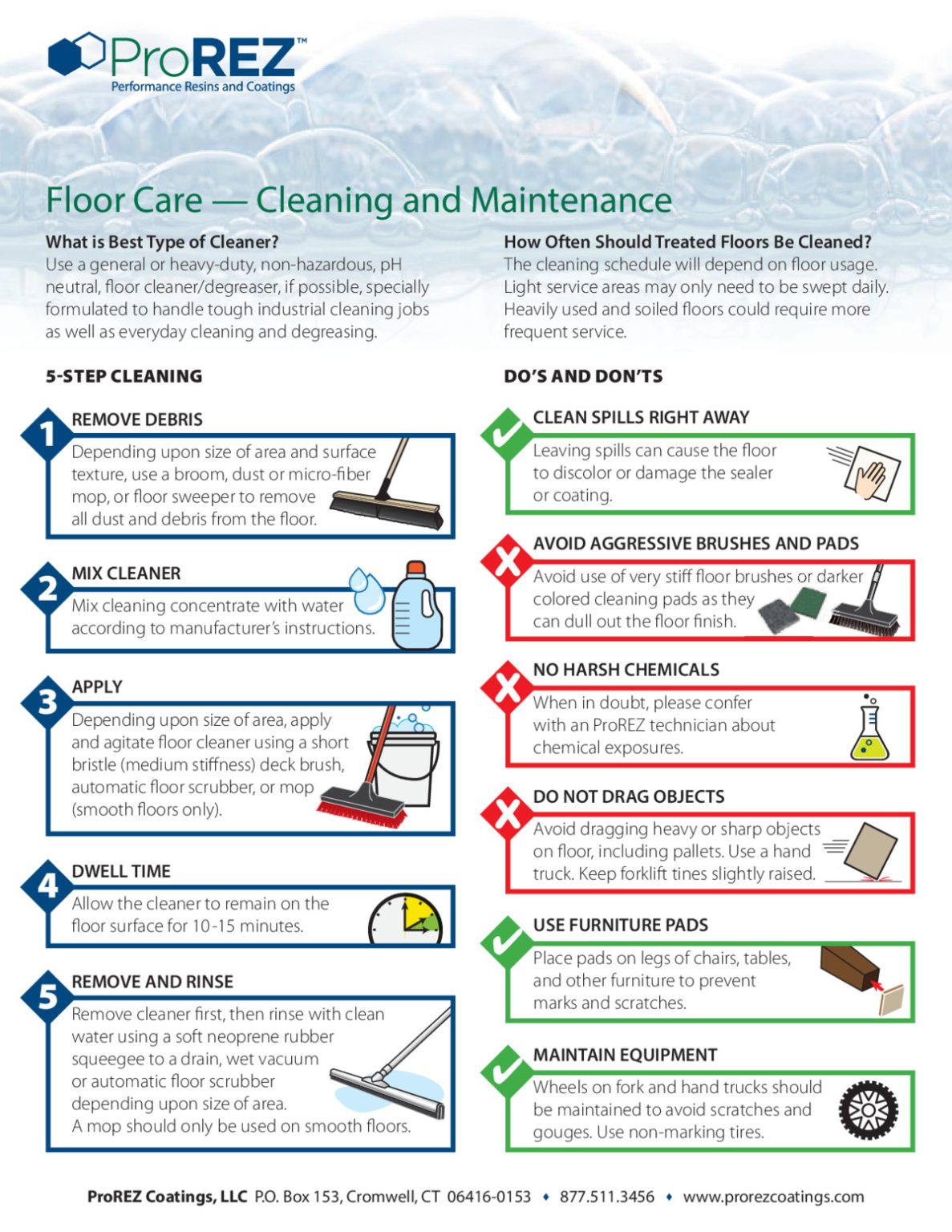 Cleaning Guidelines Archives - ProREZ Coatings