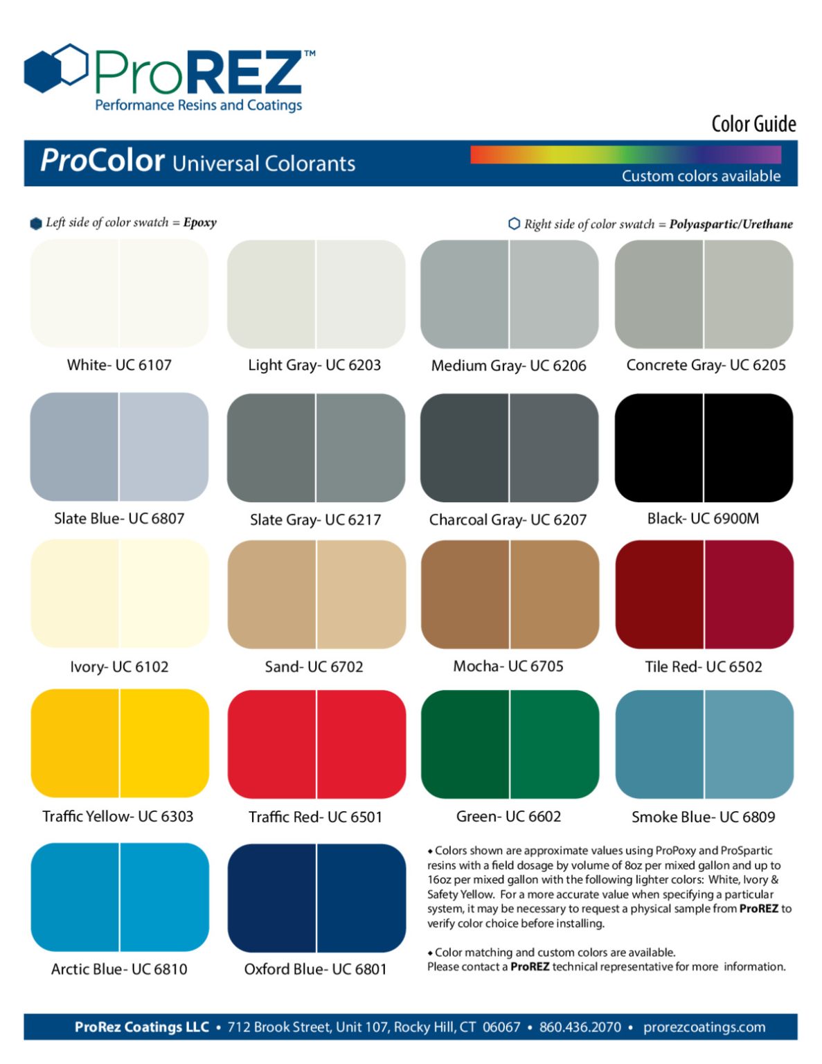 Color Charts Archives - ProREZ Coatings